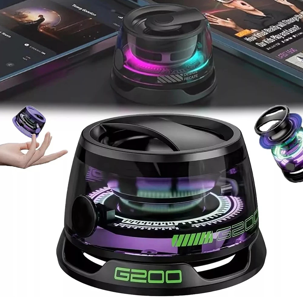 Portable Bluetooth Speaker Magnetic Wall Mountable Mini Sound Box ...