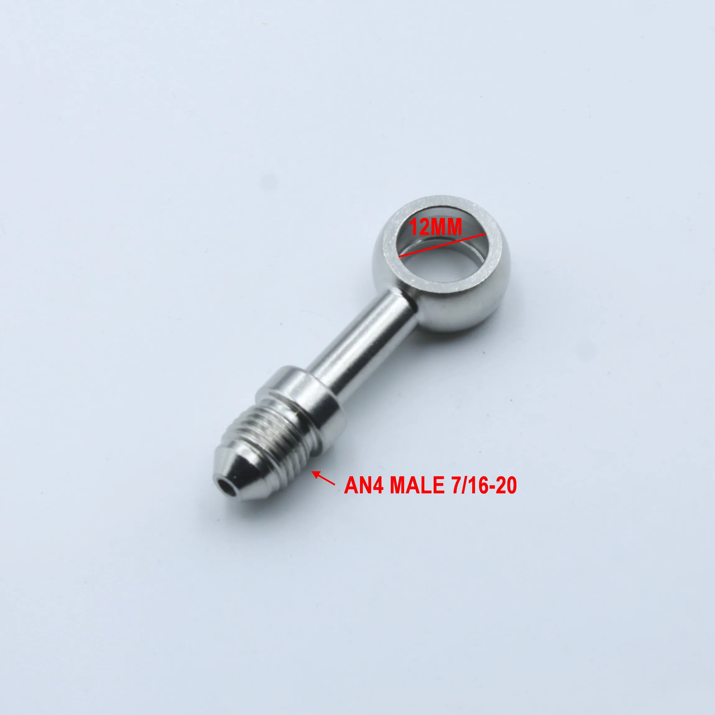 Accesorio Banjo inoxidable AN4 de 12 mm para manguera de PTFE trenzada ...