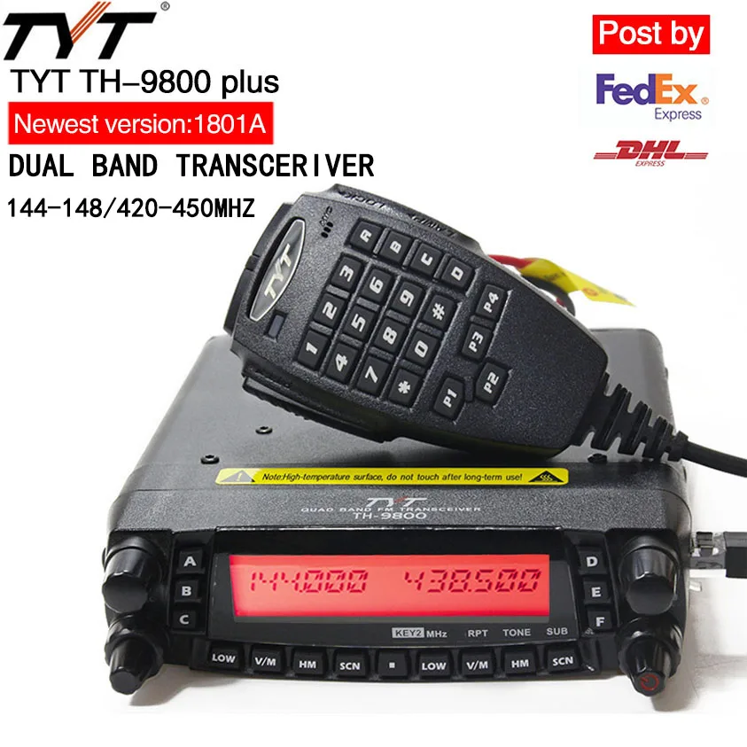 TYT TH 9800 Plus Mobile Radio 1806A Version Dual Band Transceiver TH ...