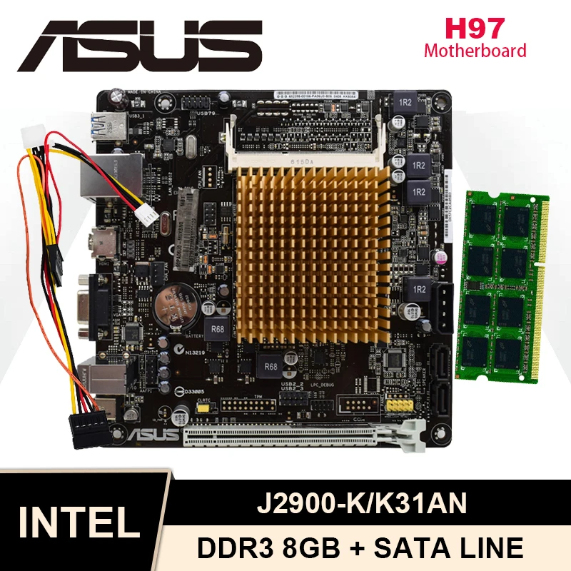 ASUS-MINI-ITX-Motherboard-Kit-J2900-K-K31AN-Onboard-CPU-with-DDR3-8GB ...
