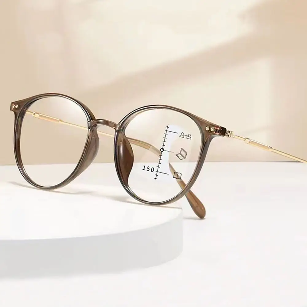 Multifocal-Round-Eyeglasses-Blue-Ray-Blocking-Anti-Blue-Light-Reading ...