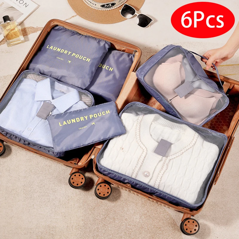 6pcs-Travel-Storage-Bag-Set-Portable-Foldable-Luggage-Organizer-For ...