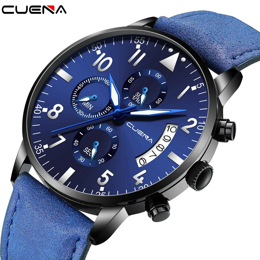 Ultra Thin Men's Watches | Men's Leather Watch | Cuena Men's Watch ...