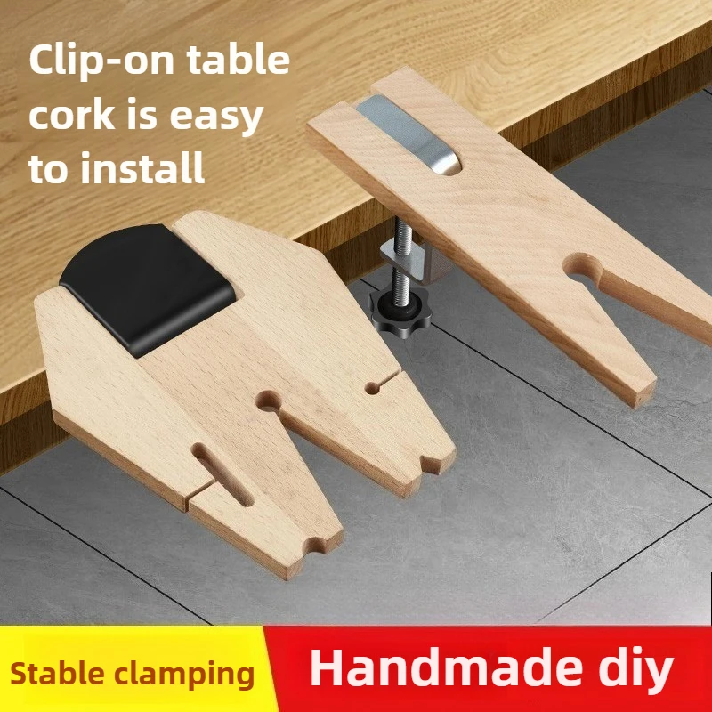 Clamp Type Wooden Clamp, Fixed Clamp, No Drilling, Movable Jewelry ...