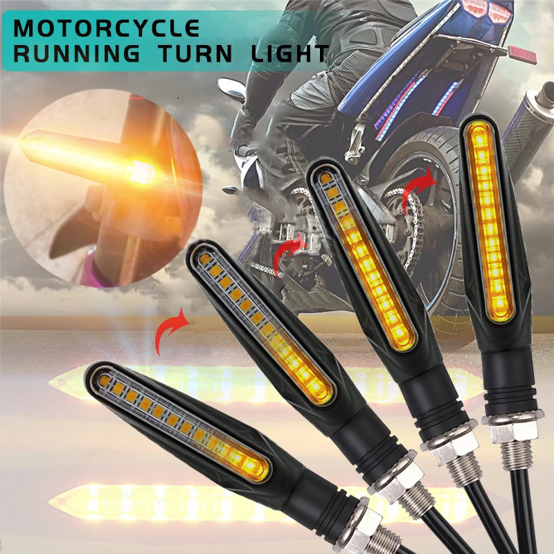 2-4pcs-Motorcycle-Turn-Signals-LED-Light-12-335SMD-Flowing-Water ...
