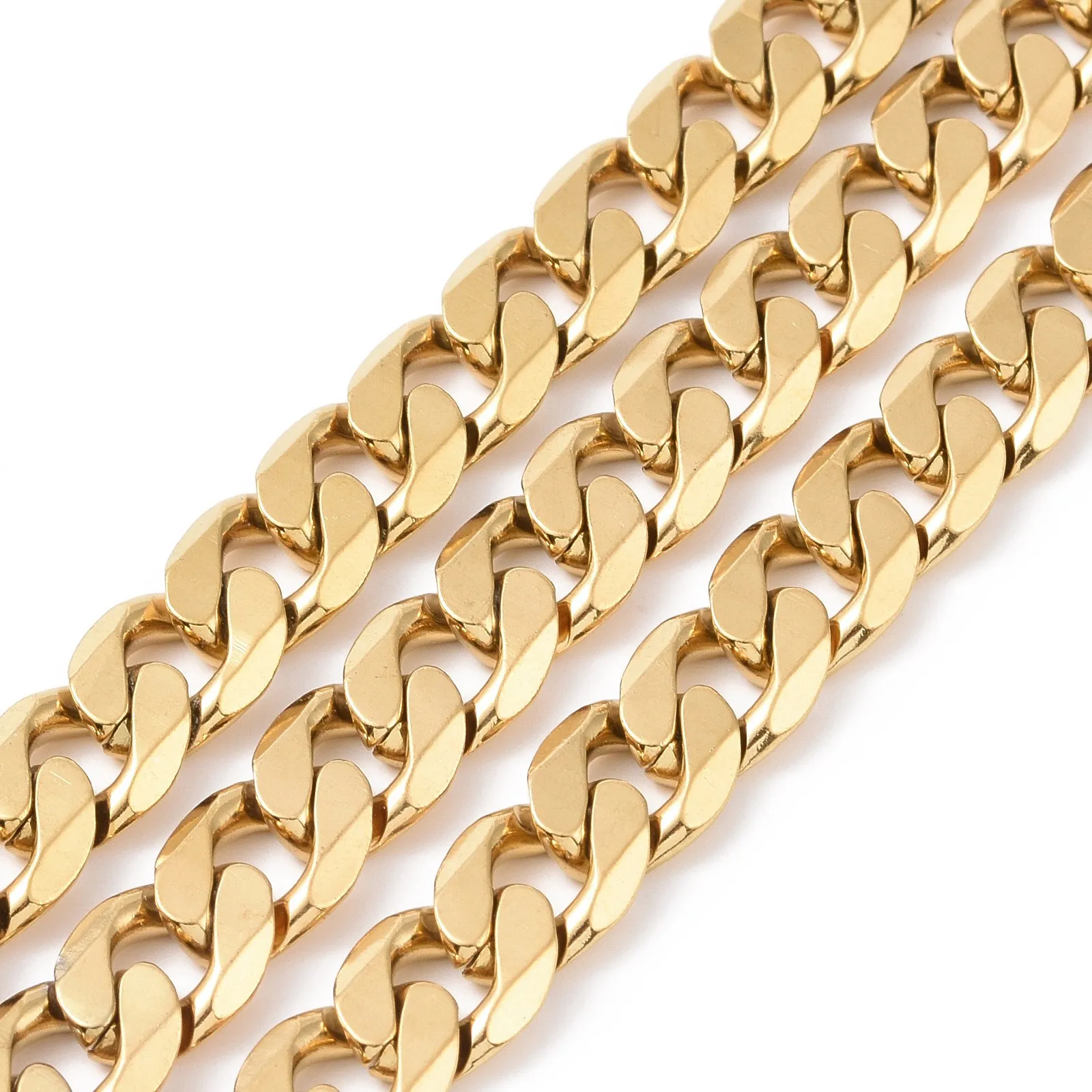 10mm-wide-304-Stainless-Steel-Cuban-Link-Chains-5m-roll-Twisted-Chain ...