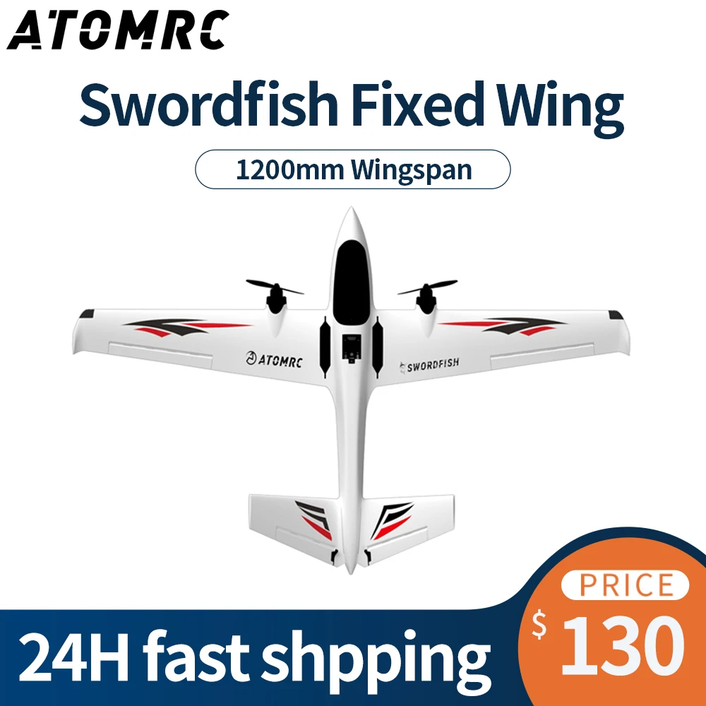 Atomrc Swordfish 1200mm Fixed Wing Wingspan Fpv Aircraft Rc Airplane ...