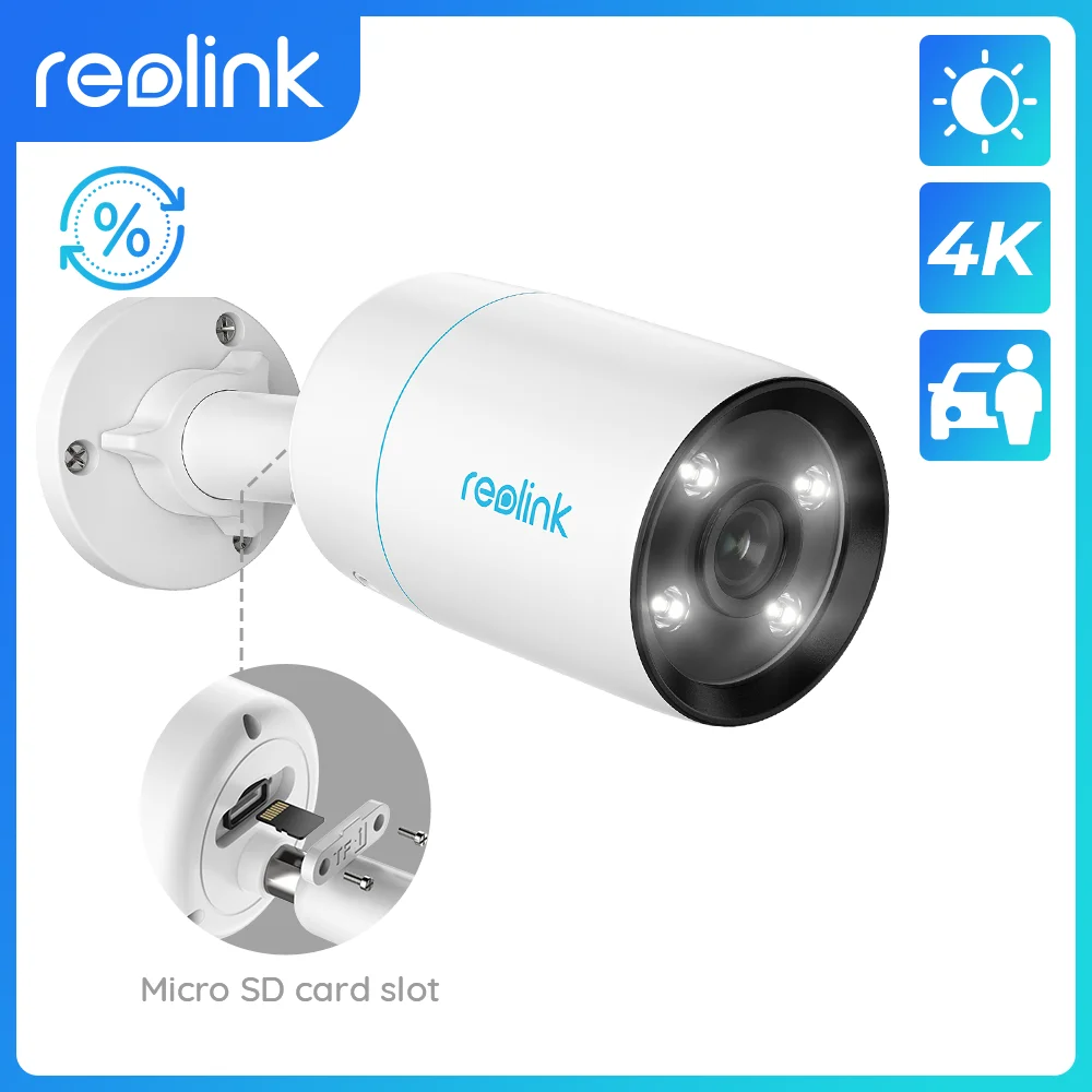 [משופץ מצלמה אוסף] Reolink חכם IP PoE/ WiFi מצלמה אבטחת הגנה RLC-510A ...