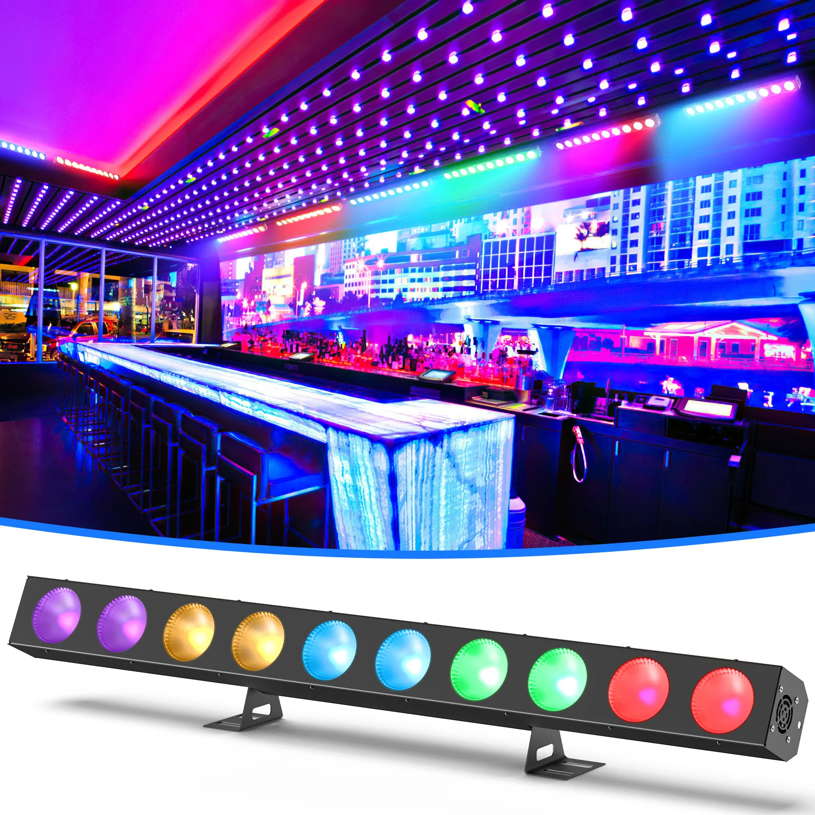 10-Eyes-LED-Lights-COB-Matrix-Light-Fieryzeal-RGBW-LED-Stage-Light-for ...