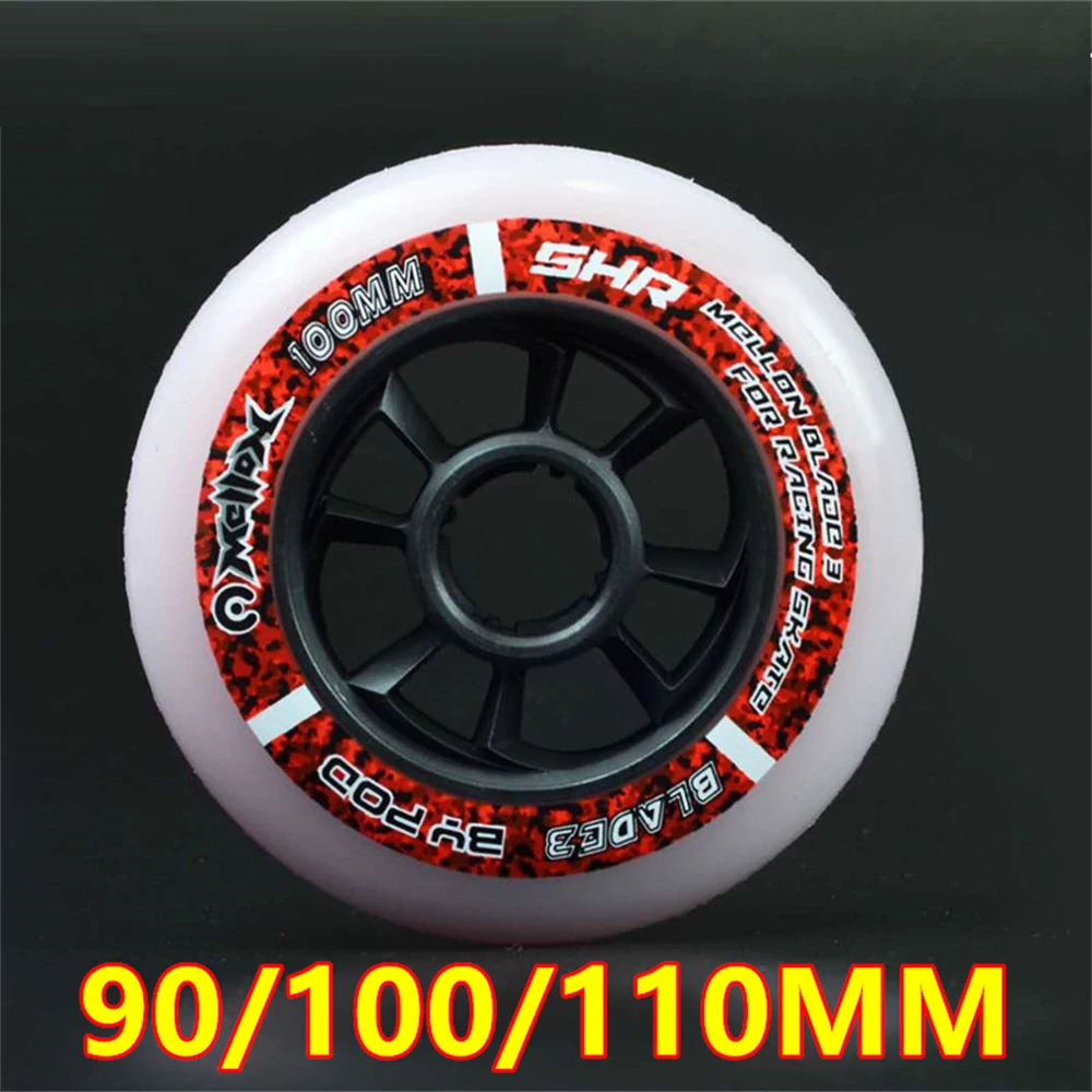 Inline Skate Wheels Highly Elastic Dual-hardness 87A Outside 65A Inside ...