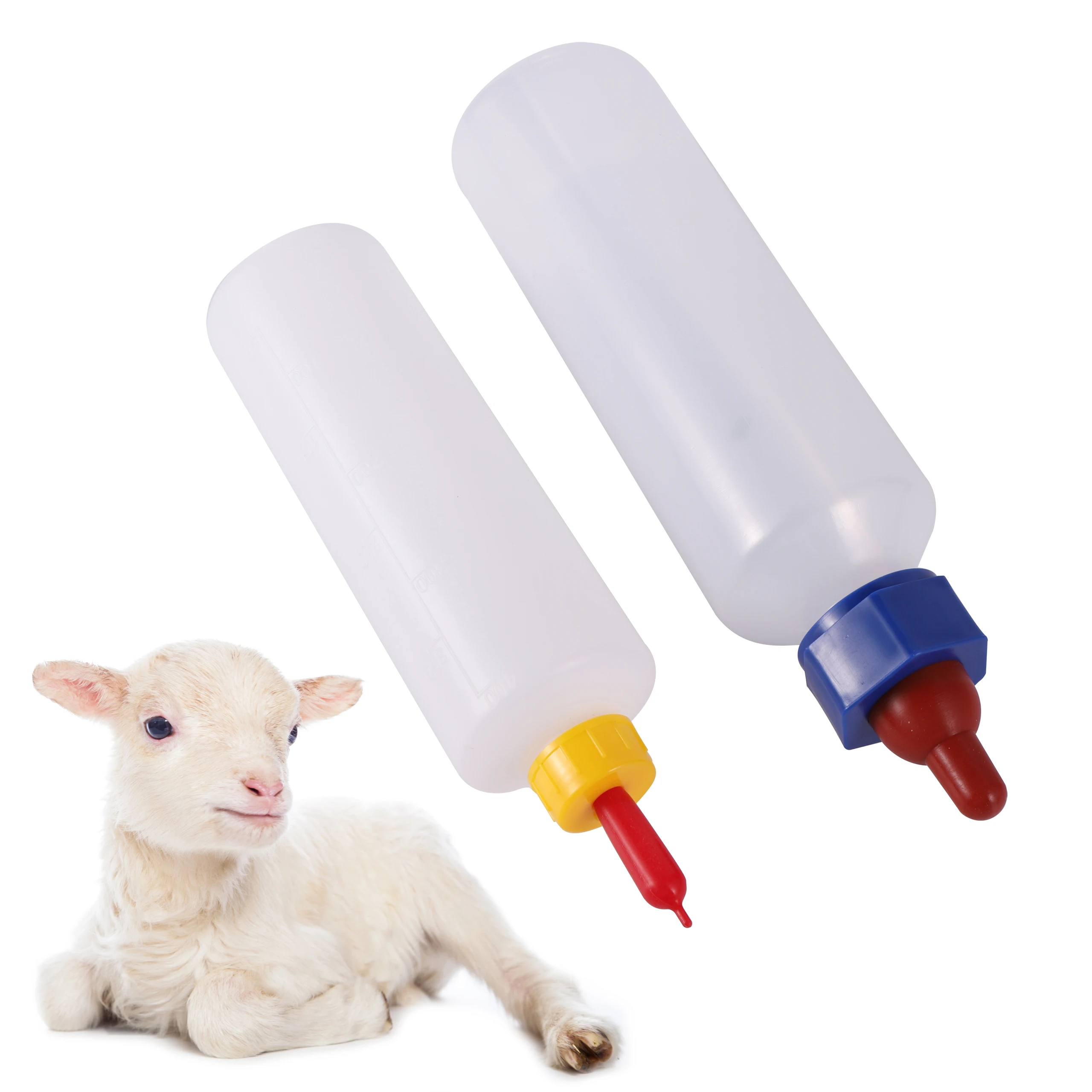 400ml-500ml-Capacity-Lamb-Milking-Bottle-Nipple-Drinker-Plastic-Piglet ...