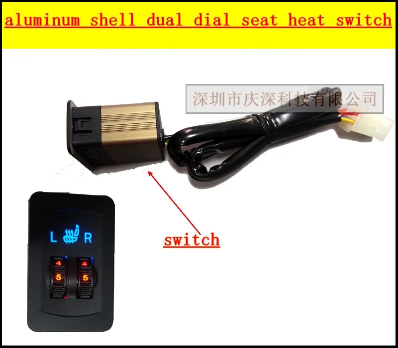 dual-dial-car-seat-heat-switch-and-wireharness-aluminum-alloy-heat ...