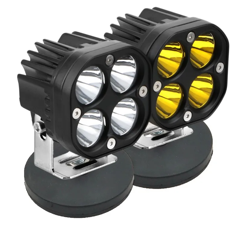 Powerful-40W-Magnetic-work-light-bar-12v-Cigar-lighter-wire-Off-road ...