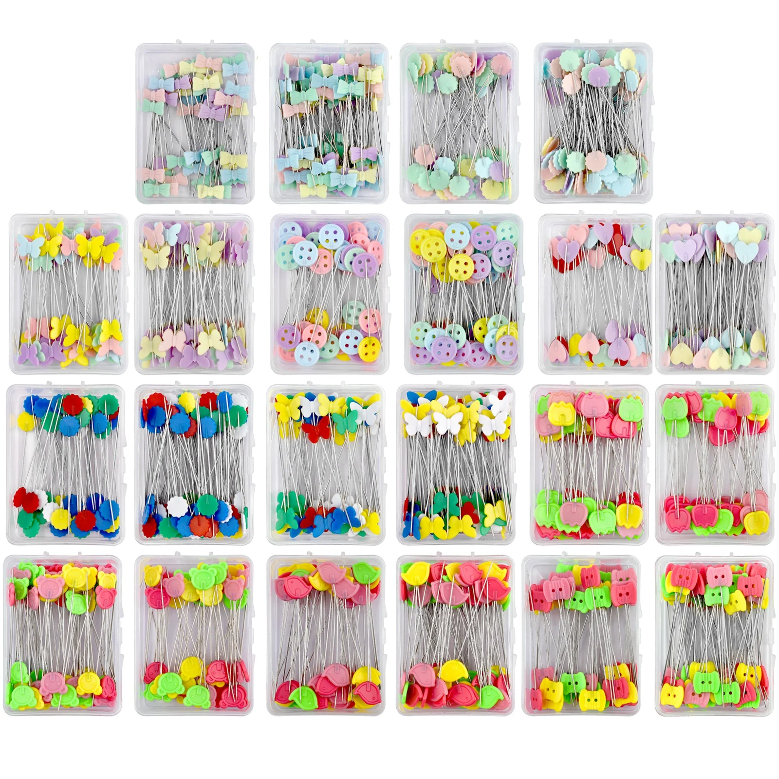 50-100pcs-Dressmaking-Pins-Embroidery-Patchwork-Tools-Fixed-Pin-Button ...