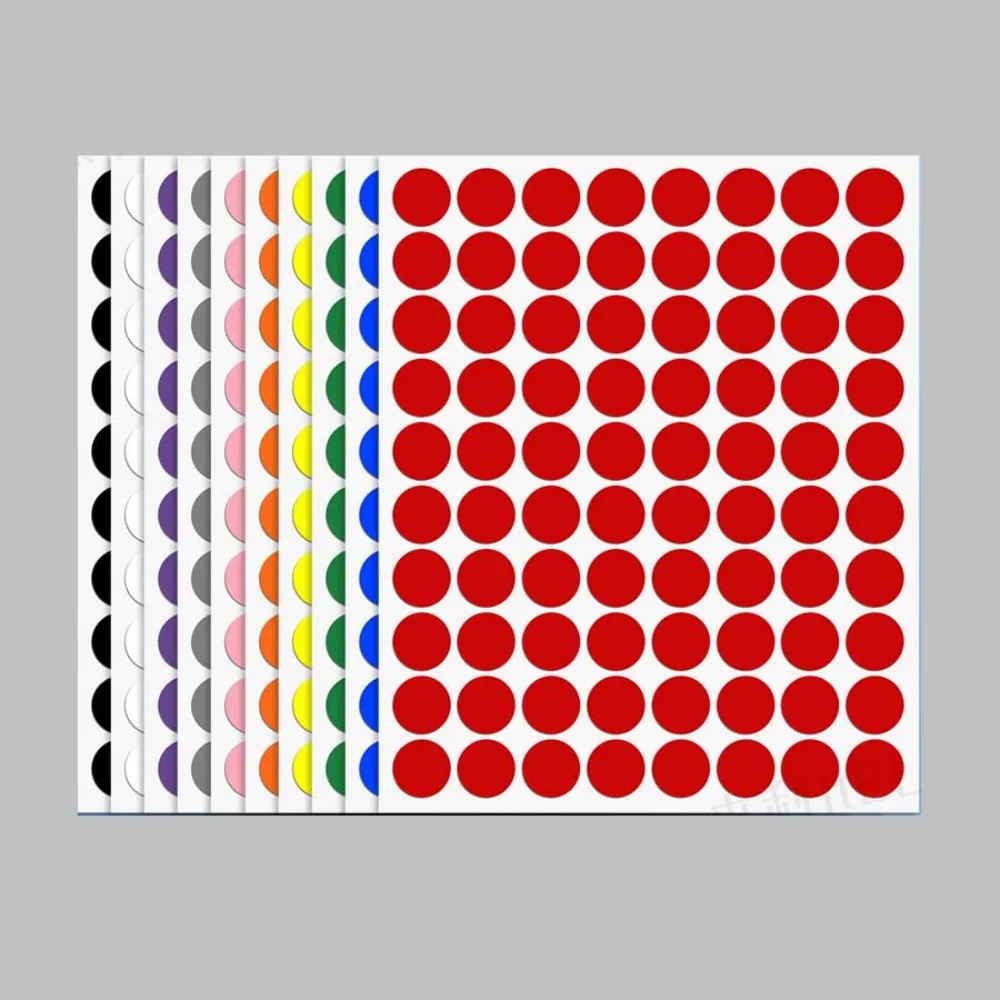 800PCS-Colored-Dot-Stickers-3-4-inch-Round-Color-Coding-Labels-Polka ...