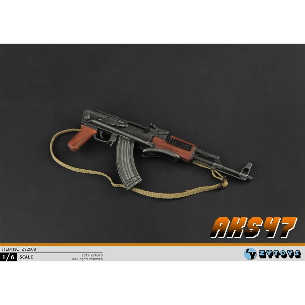 ZYTOYS 1/6 AK47 Assault Rifle Plastic Army Weapon Model Not Fired Fit ...