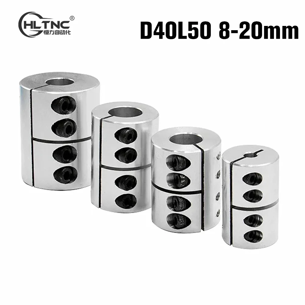1PC-D40-L50-Aluminum-Alloy-Rigid-Coupling-High-Precision-Shaft-Rod ...