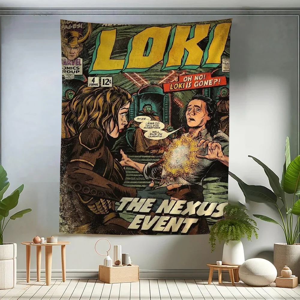 Marvel Loki TV Series Printed Large Wall Tapestry Cheap Hippie Wall ...