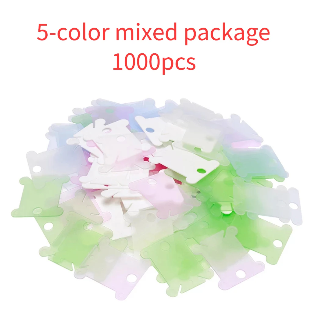 1000-Pcs-Bobbin-Winder-Embroidery-Thread-Organizer-Transparent-Frosted ...