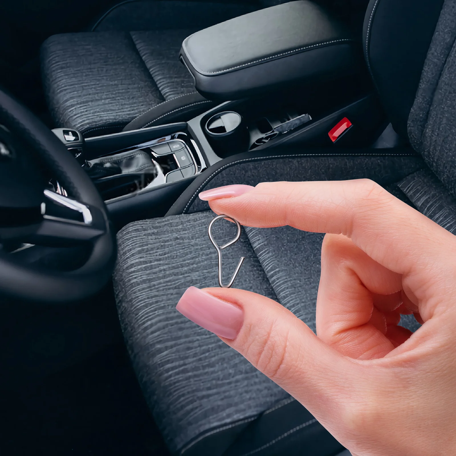 100Pcs Auto Seat Cover Hooks Rugged Metal Fixing Clips for Car Seat ...