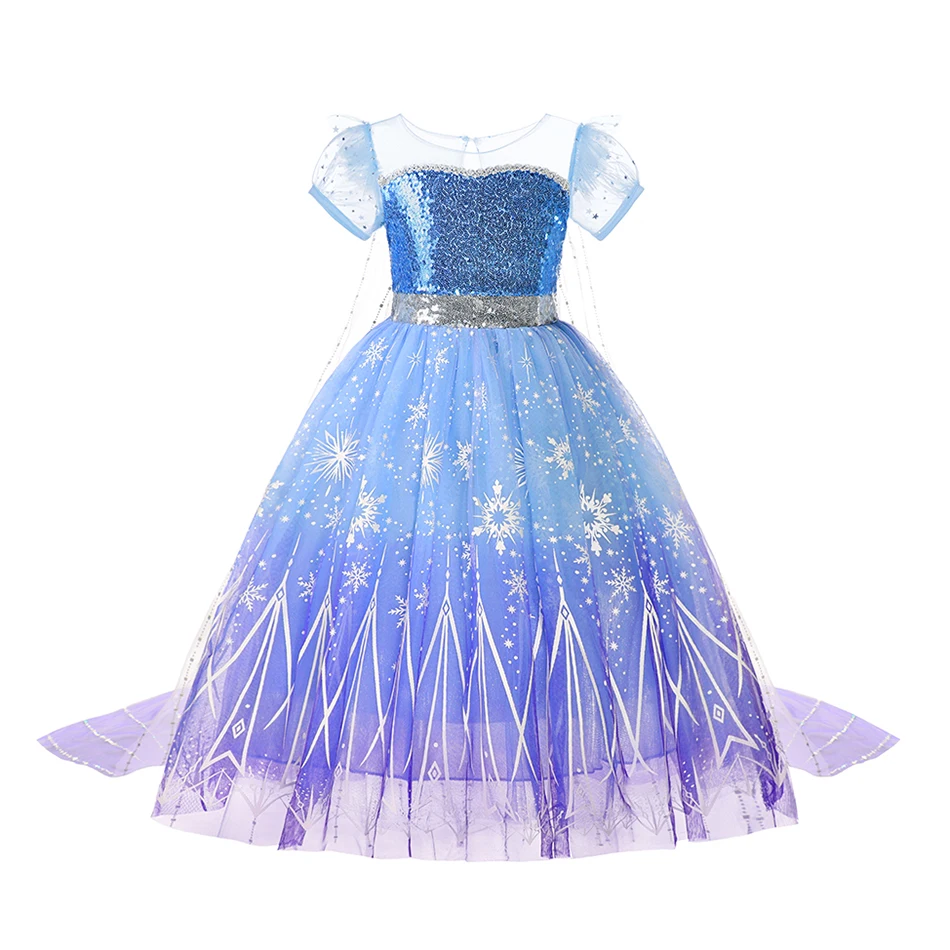 Disfraz de princesa Disney para niña, vestido de Frozen, Elsa, Anna ...