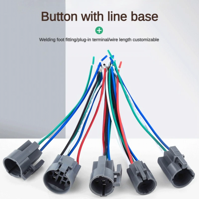 12mm-16mm-19mm-22mm-25mm-switch-wiring-Connector-with-wire-metal-button ...