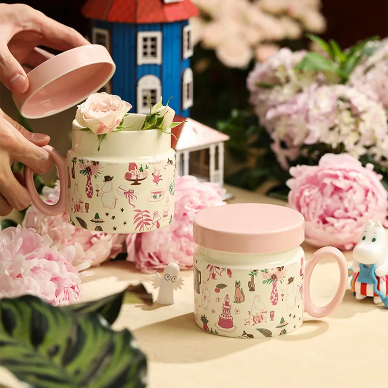 9cm-New-Kawaii-Moomin-Pink-Colour-Series-Figures-Drinking-Mug-Ceramic ...