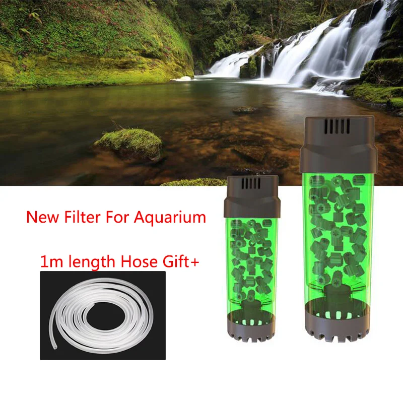 Aquarium Fish Tank Fluidized Moving Bed Filter Bubble Bio Media Filter ...