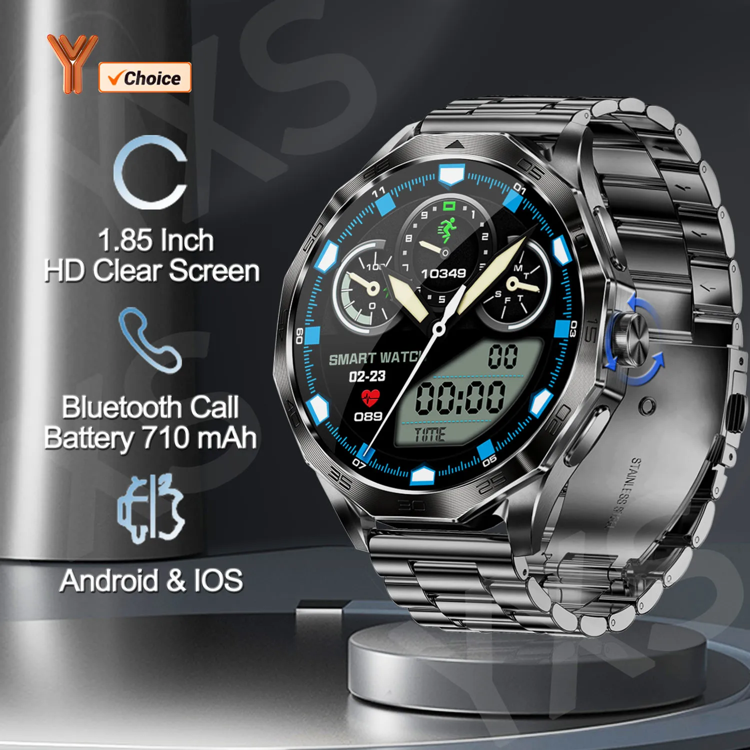 2024-New-Smart-Watch-1-85-Inch-Screen-Display-Bluetooth-Call-AI-Voice ...