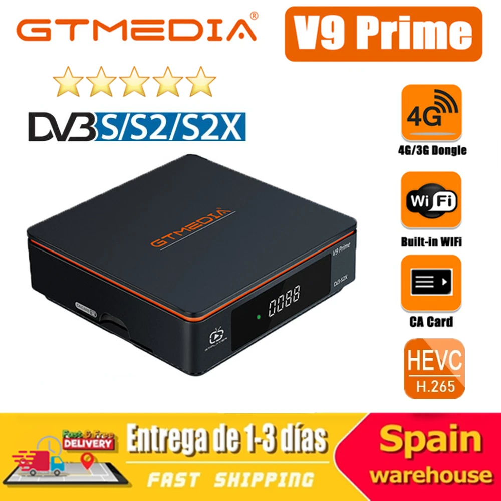 Gtmedia V9 Prime Satellite Receiver 1080p Hd Dvb-s2/s2x Freesat ...