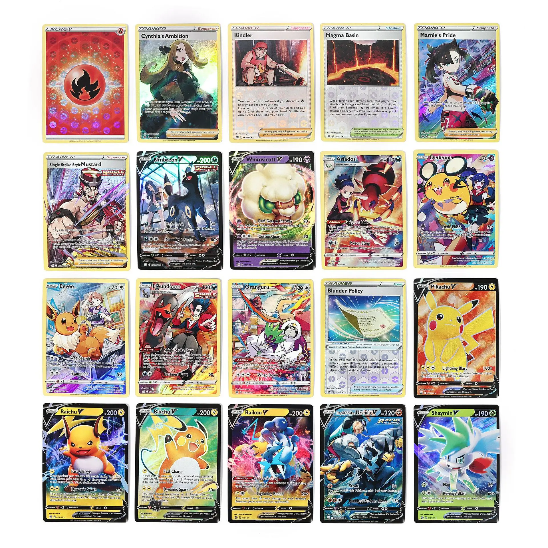 Pokemon-Cards-English-French-Vmax-Vstar-GX-Energy-Card-Charizard-Pikachu-Rare-Collection-Battle ...