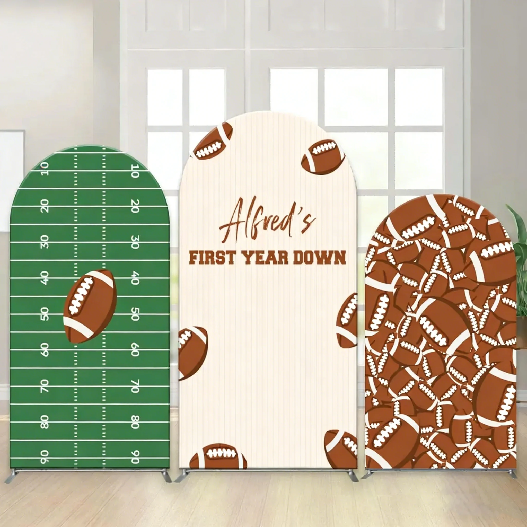 LS First Year Down Arch Backdrop Boy 1st Birthday Background American ...