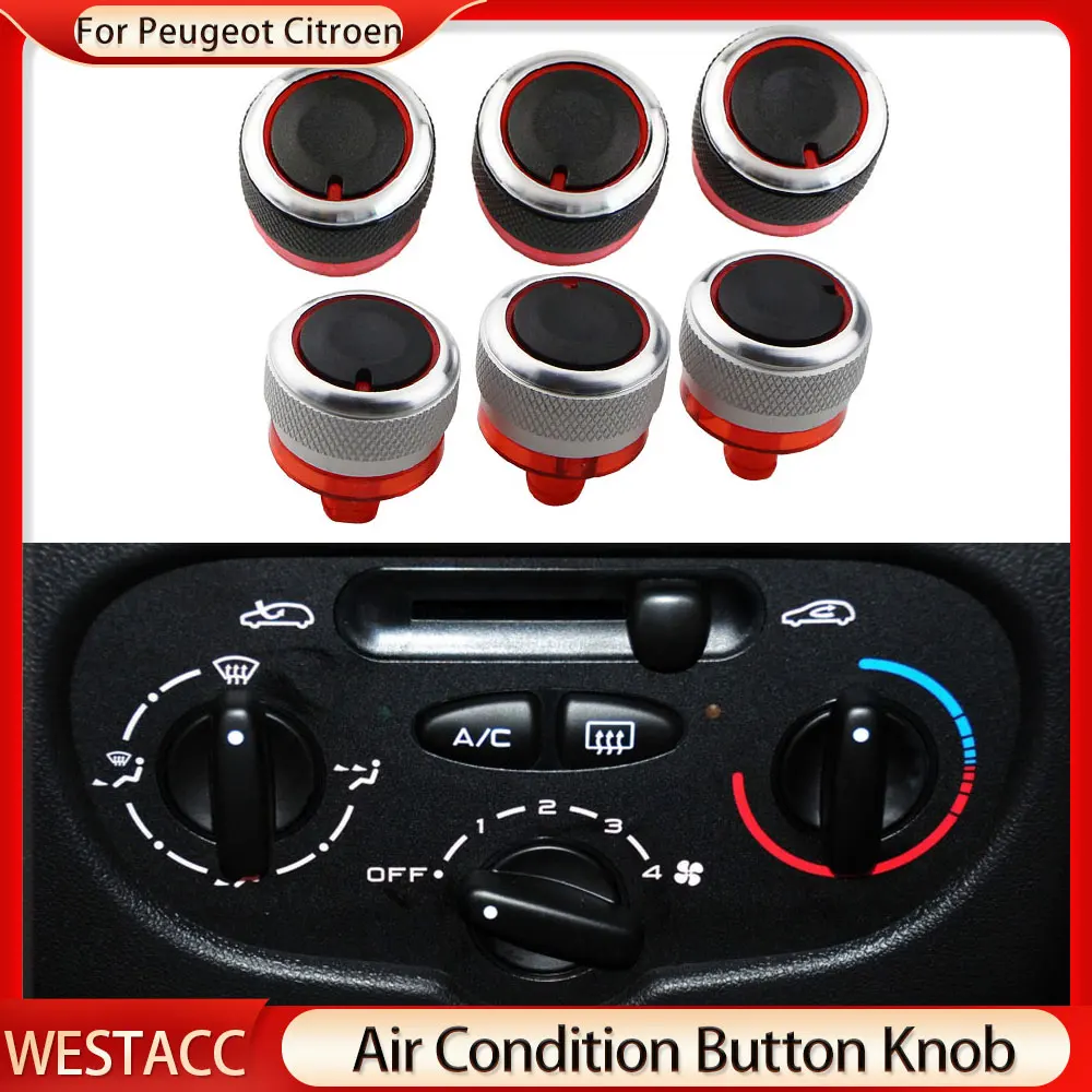 Aluminum-Alloy-Car-Air-Conditioning-Knob-Heat-Control-Switch-Button ...