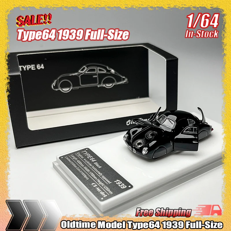 재고 있음 Oldtime Model 1:64 Type64 1939 풀 사이즈 시뮬레이션 합금 미니어처 다이캐스트 자동차 모델 ...