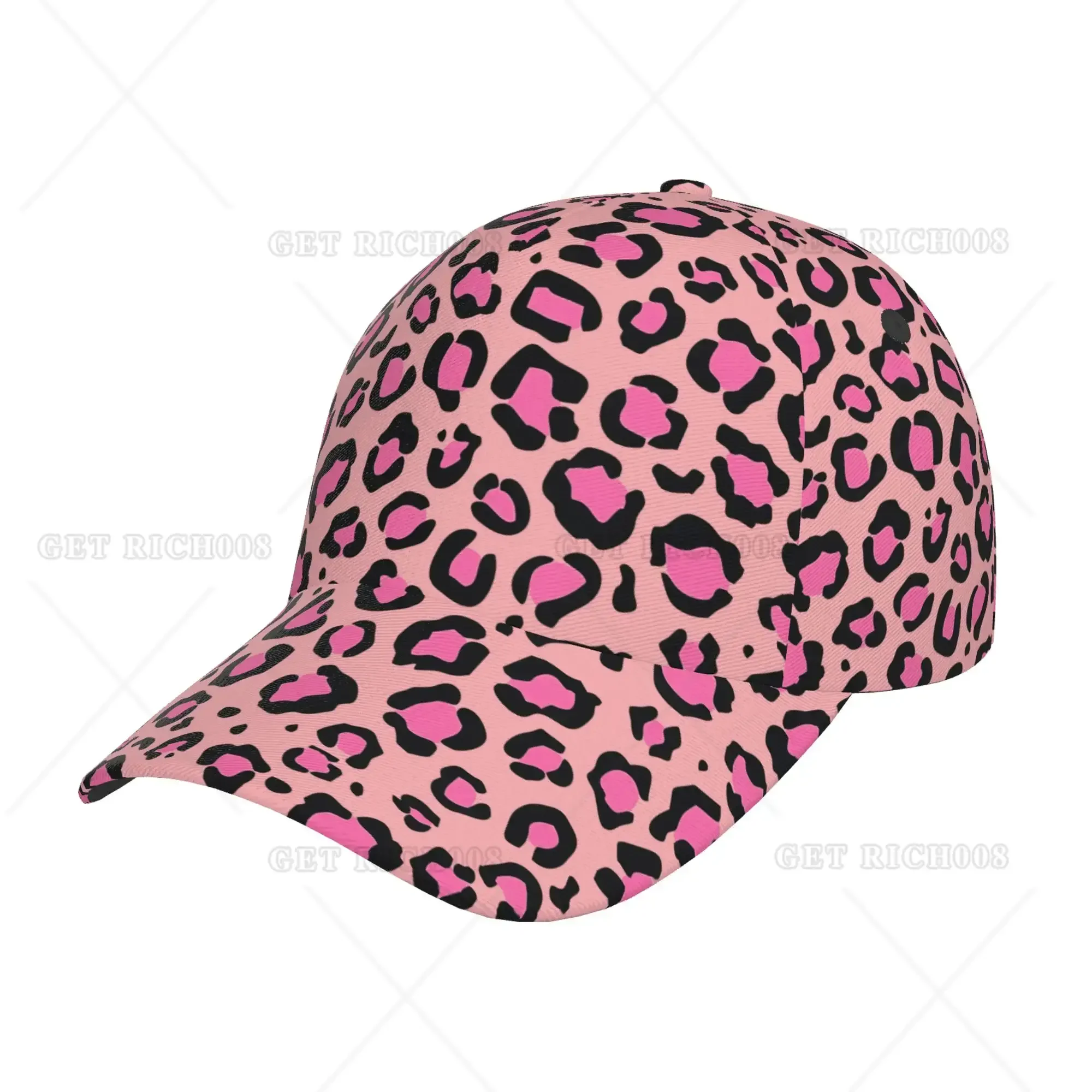 Pink Cute Leopard Sexy Baseball Cap Trucker Hat for Women Teens ...