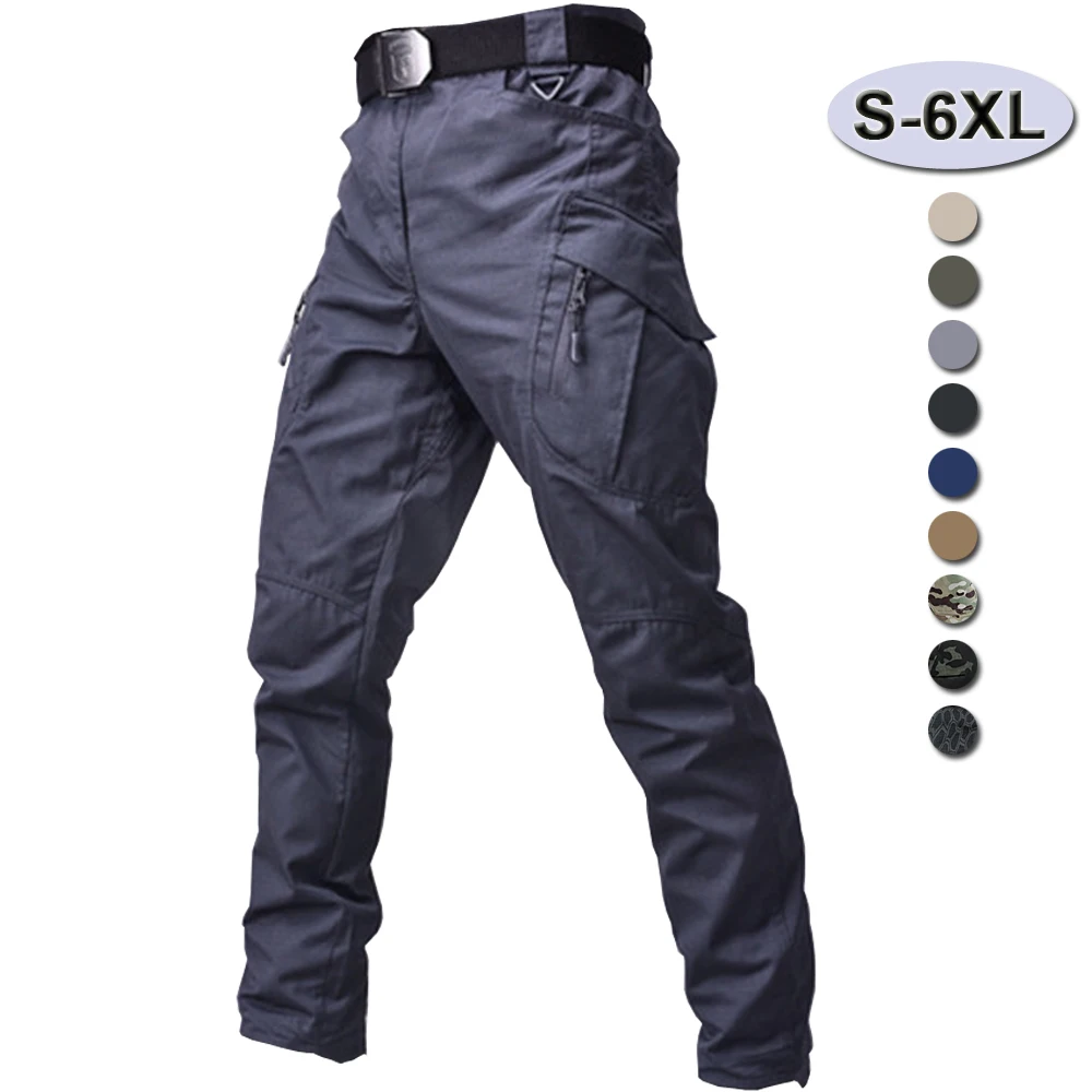 Tactical-Pants-Men-Outdoor-Work-Wear-Cargo-Pant-Waterproof-Multi ...