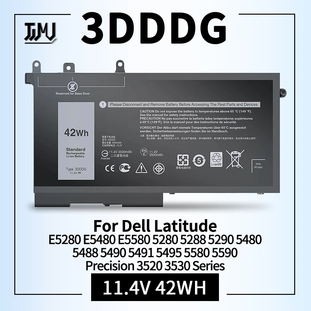 3DDDG-Battery-for-Dell-Latitude-E5280-E5480-E5580-5280-5288-5290-5480 ...