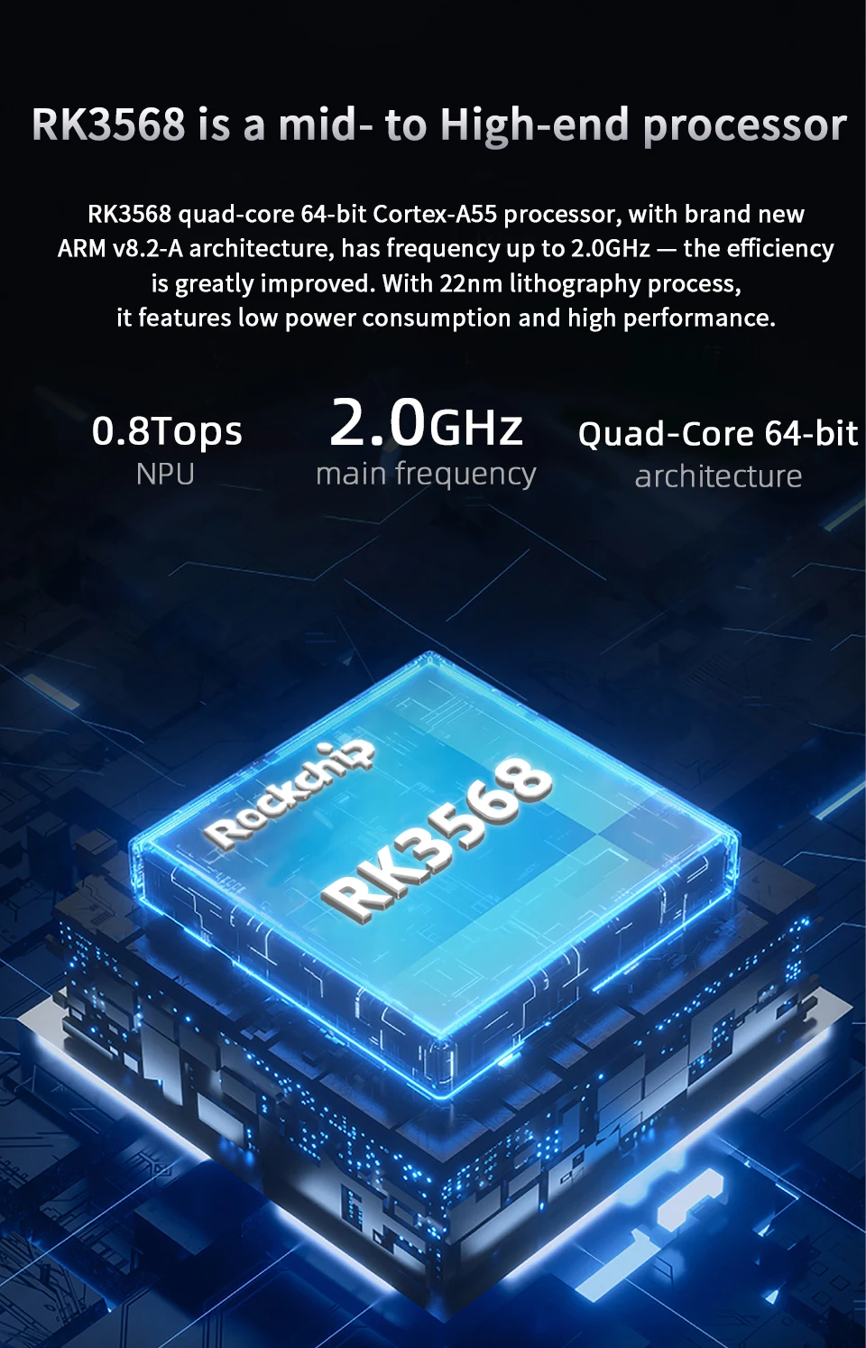 youyeetoo YY3568 ARM Development Board, Based on Rockchip RK3568 Quad Core A55 for AIOT