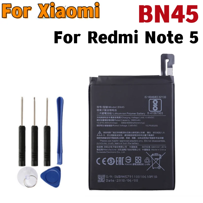 New-Replacement-BN45-Battery-For-Xiaomi-Redmi-Note-5-Note5-Pro-BN45 ...
