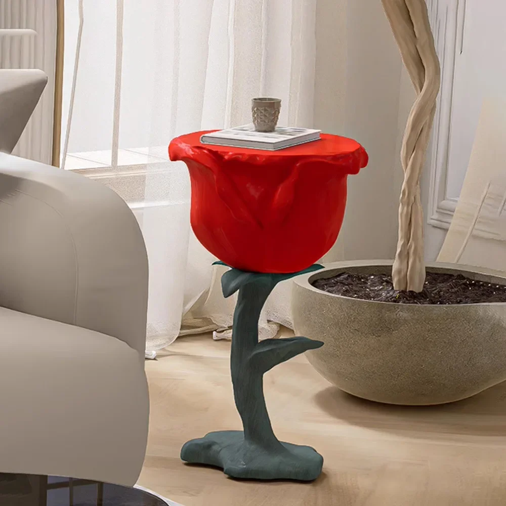 Nordic-Furniture-Red-Rose-Coffee-Table-Home-Decor-Living-Room-Sofa-Side ...