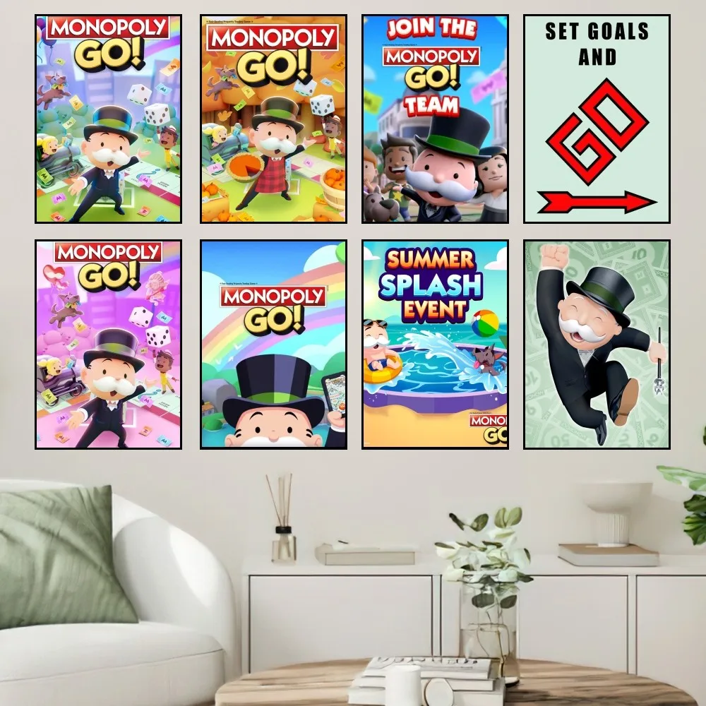Game-MONOPOLY-GO-Poster-Small-Prints-Wall-Painting-Bedroom-Living-Room ...