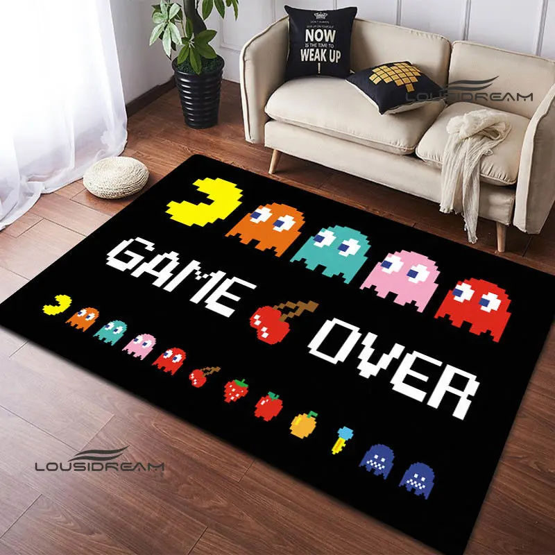 Pac Man cartoon print carpet bedroom decor living room decoration ...
