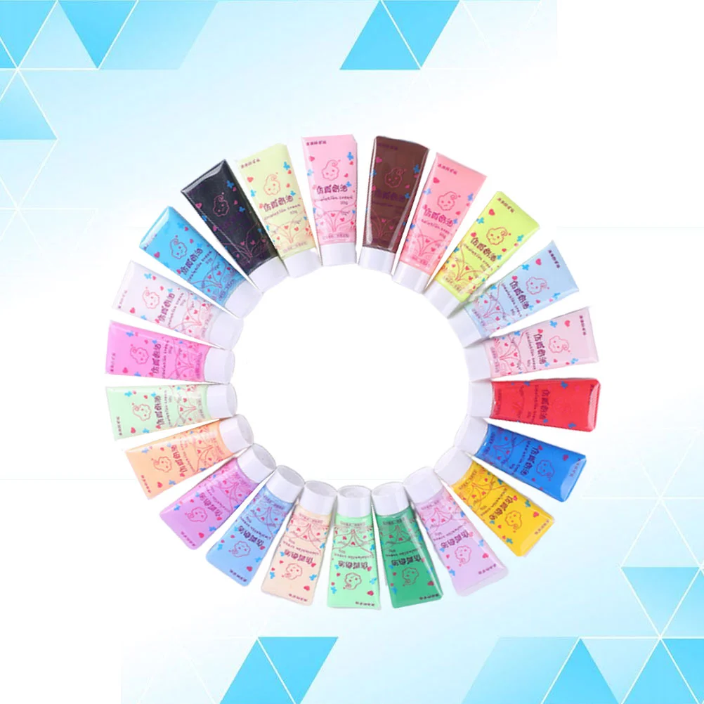22 Pcs Simulation Cream Glue Colors Kawaii 3d Pattern Making Diy Cream ...