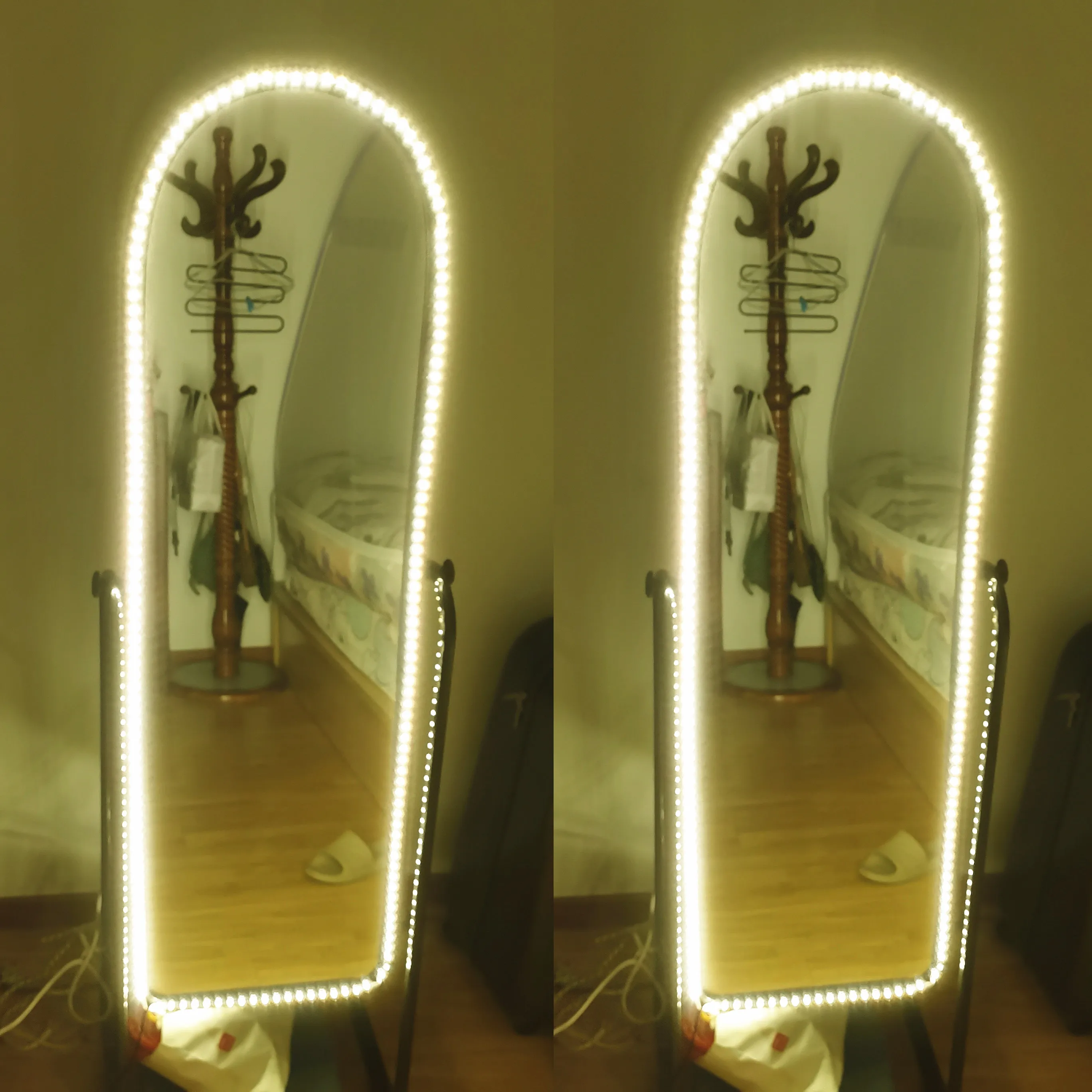 Vanity-Makeup-Mirror-Light-5V-USB-LED-Flexible-Tape-USB-Cable-Powered ...