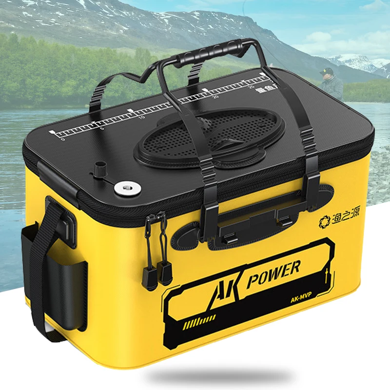 Foldable-Live-Fish-Bucket-Portable-Fishing-Bags-Multi-Use-Camping-Water ...