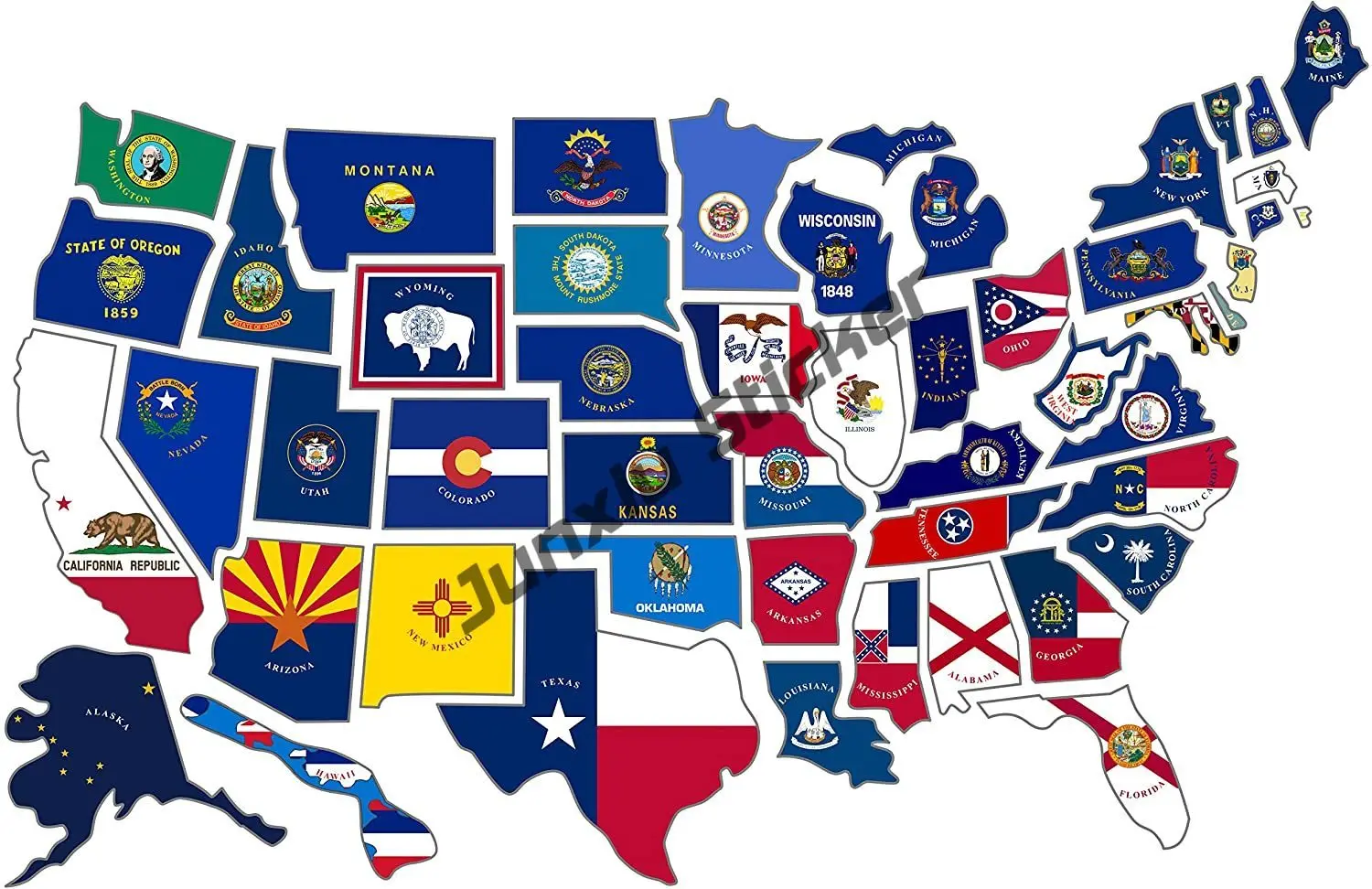 State Flags Map