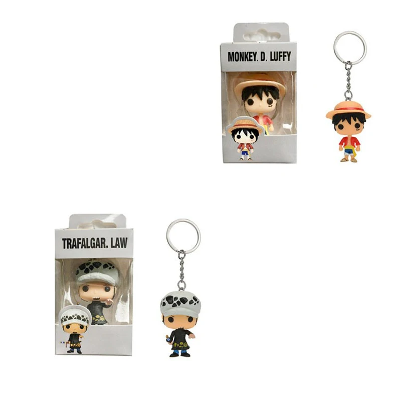 Anime-One-Piece-Pocket-Keychains-Monkey-D-Luffy-Trafalgar-Law ...
