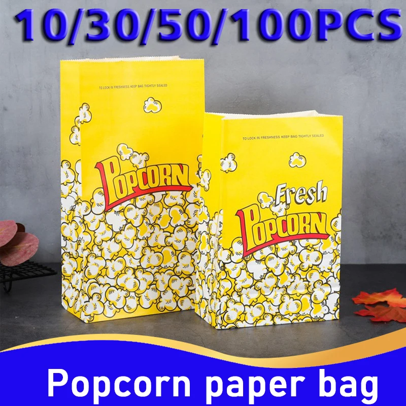 10-30-50-100pcs-wholesale-Popcorn-paper-bag-Use-kraft-paper-bags-for ...