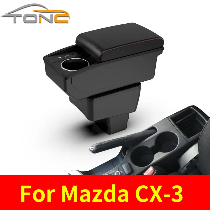 For Mazda CX-3 Armrest box Retrofit For Mazda 2 skyactiv version cx3 CX ...