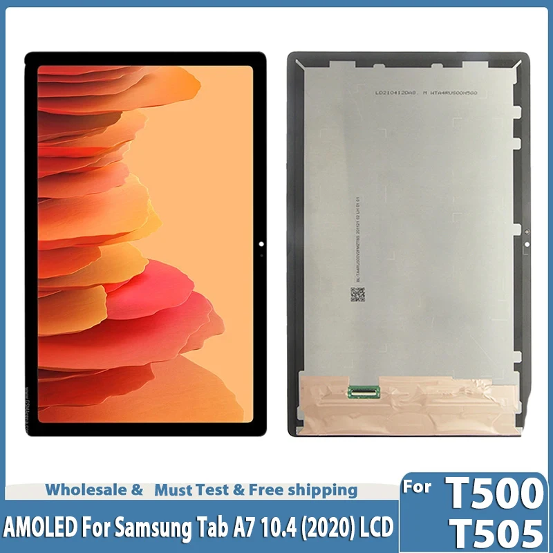 10.4" AMOLED For Samsung Tab A7 10.4 (2020) SM-T505N T500 LCD Display ...